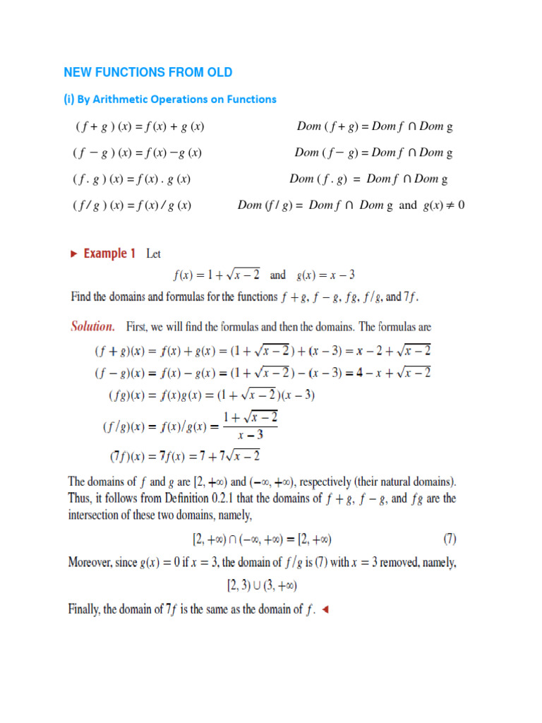 Lecture-2, Functions (Cal-1) | PDF