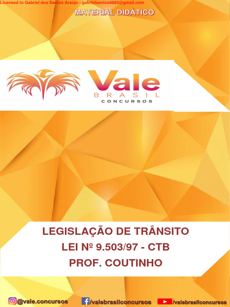 CTB - Aula 16 - Penalidades | PDF | Crimes | Crime e Violência