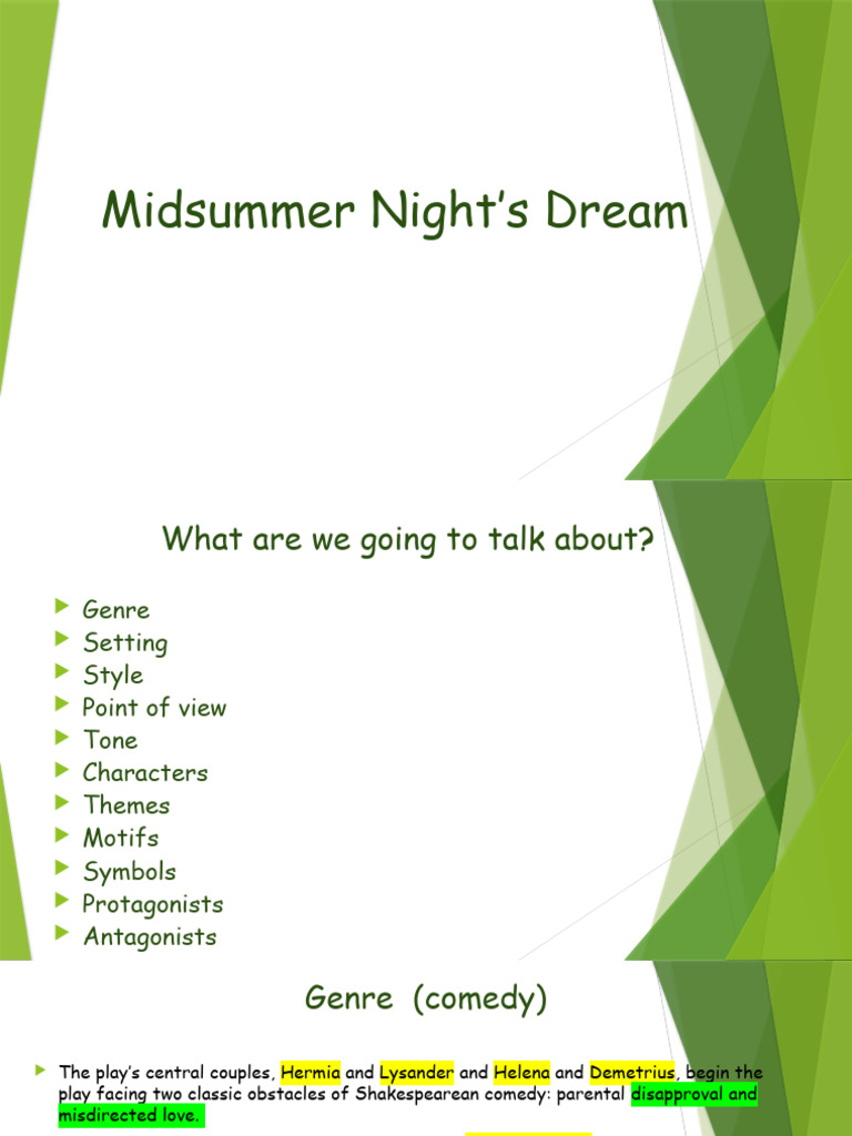 Midsummers Nights Dream | PDF | A Midsummer Night's Dream