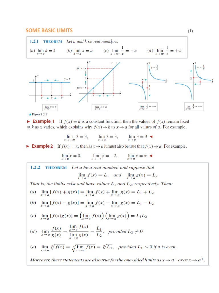 Lecture-5, Computing Limits, Cal-1 | PDF | Polynomial | Mathematical Objects