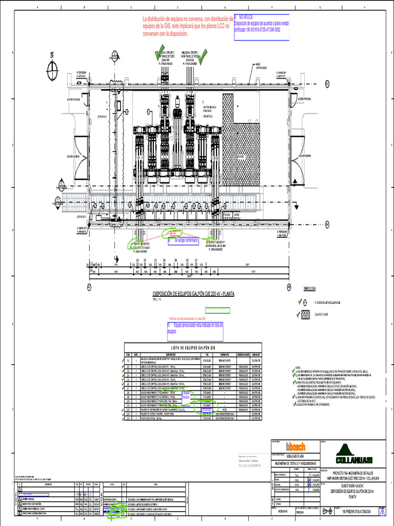 190-PRI20091-5735-47-DW-0004 - R2 - DISPOSICIÓN DE EQUIPOS SALA GIS 220 KV - PLANTA (FVM 16-02 ...
