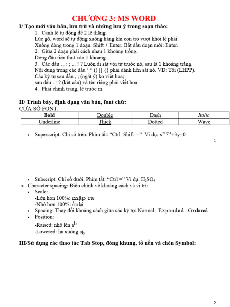 Chương 3-Ms Word | PDF