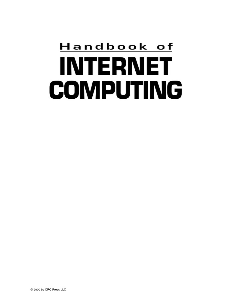Handbook of INTERNET COMPUTING | PDF | Internet | Server (Computing)