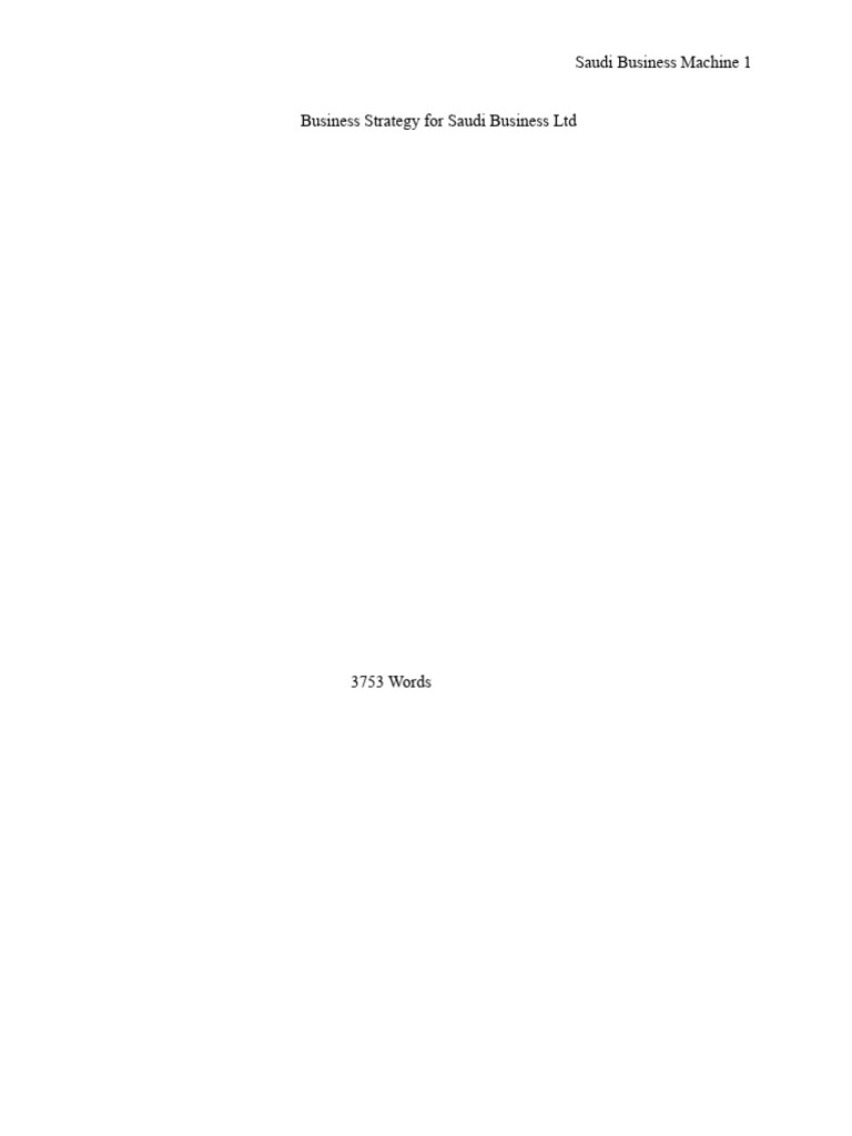 Business Strategy Paper | PDF | Strategic Management | Performance ...