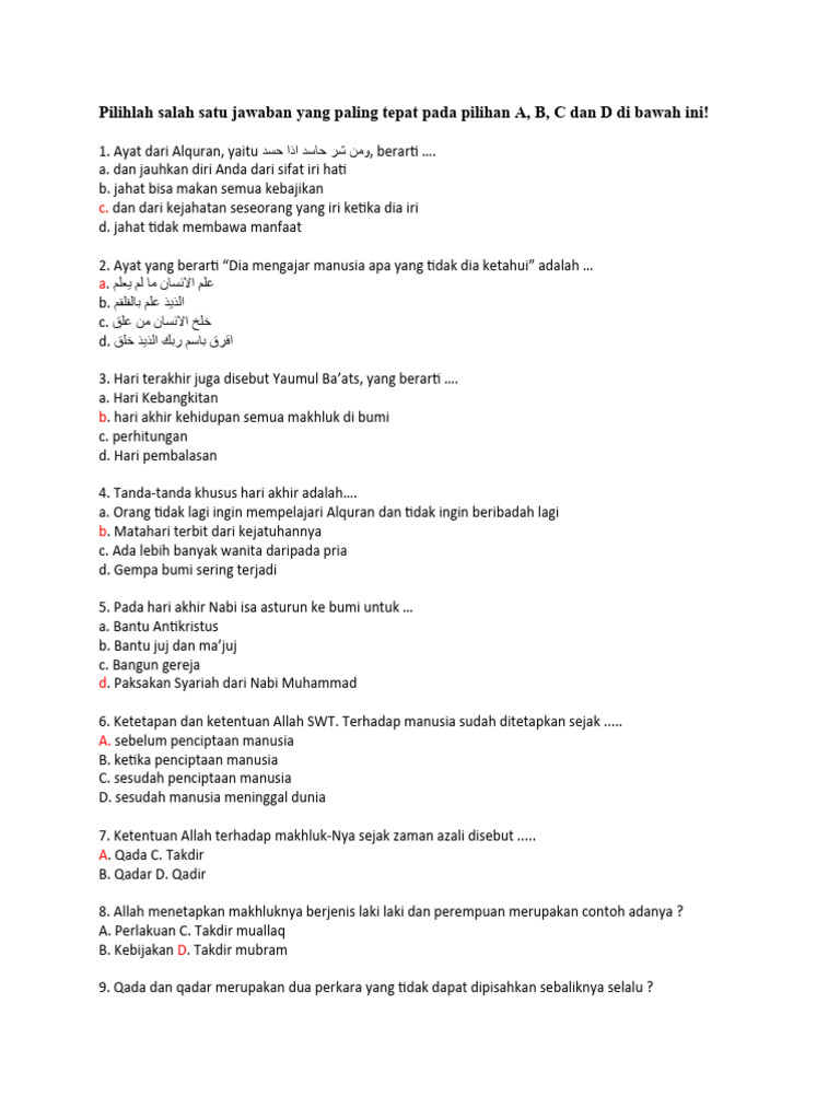 Latihan Soal Mapsi 2022 Tingkat Kecamatan | PDF