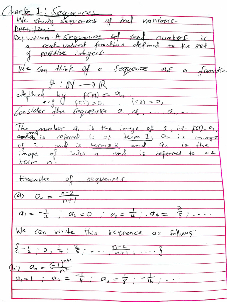 Chapter 1-Sequences | PDF
