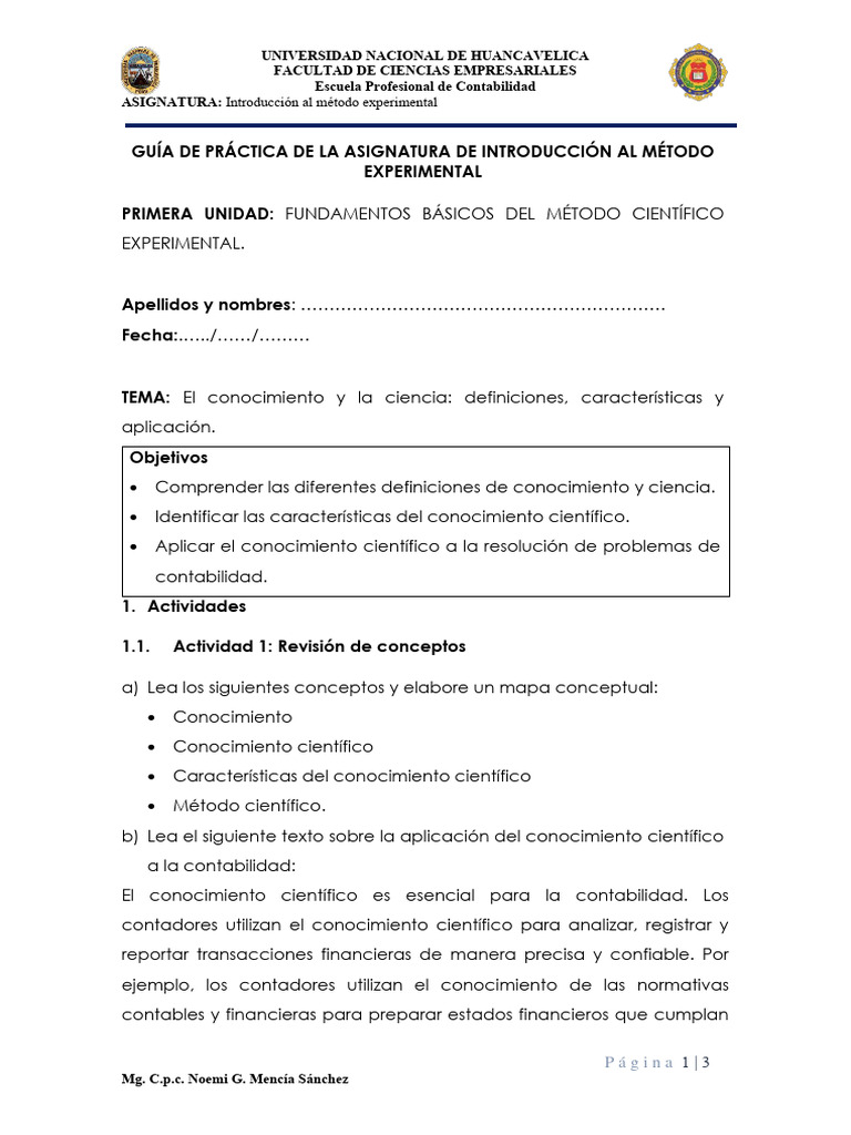01 GDP de La Asignatura de Ime - Tema El Trabajo Intelectual y El Contexto Universitario. | PDF ...