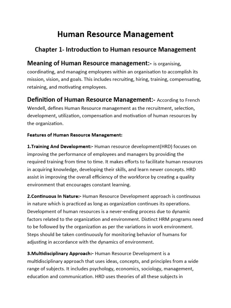 Human Resource Management | PDF | Human Resource Management | Human ...