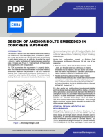 Anchor Bolt Projection Guide | PDF