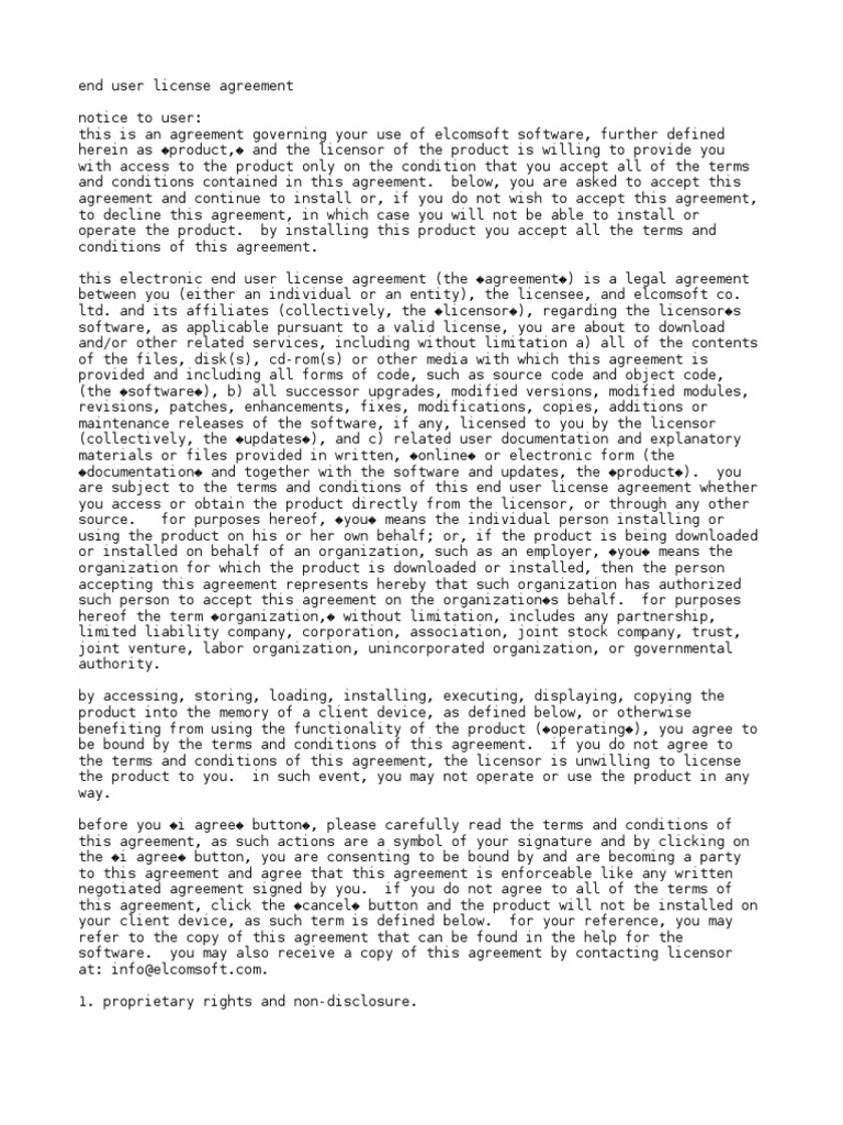 License | License | Proprietary Software | Free 30-day Trial | Scribd