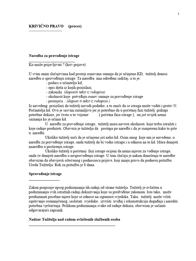 Krivi - No Pravo | PDF