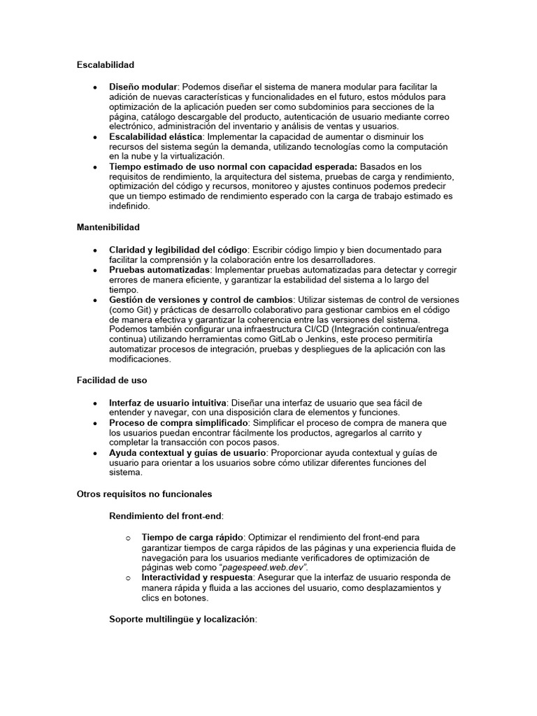 Mejora de Sistemas: Escalabilidad y Usabilidad | PDF | Escalabilidad ...