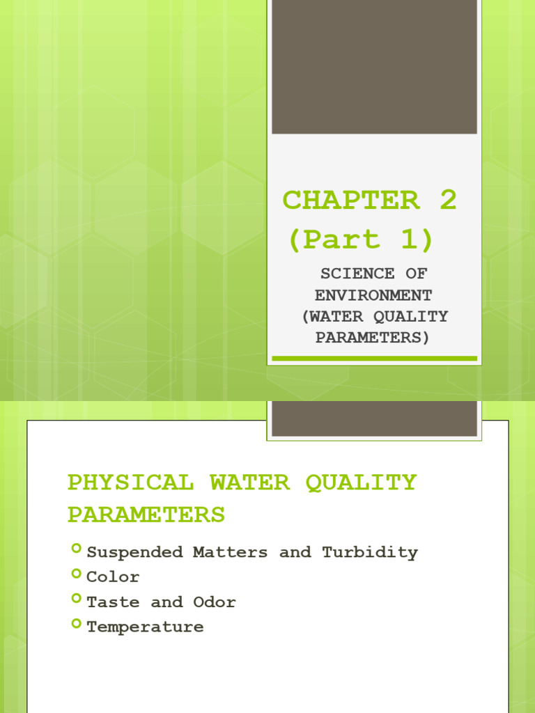 Chapter 2-1 | PDF | Water | Biodegradation