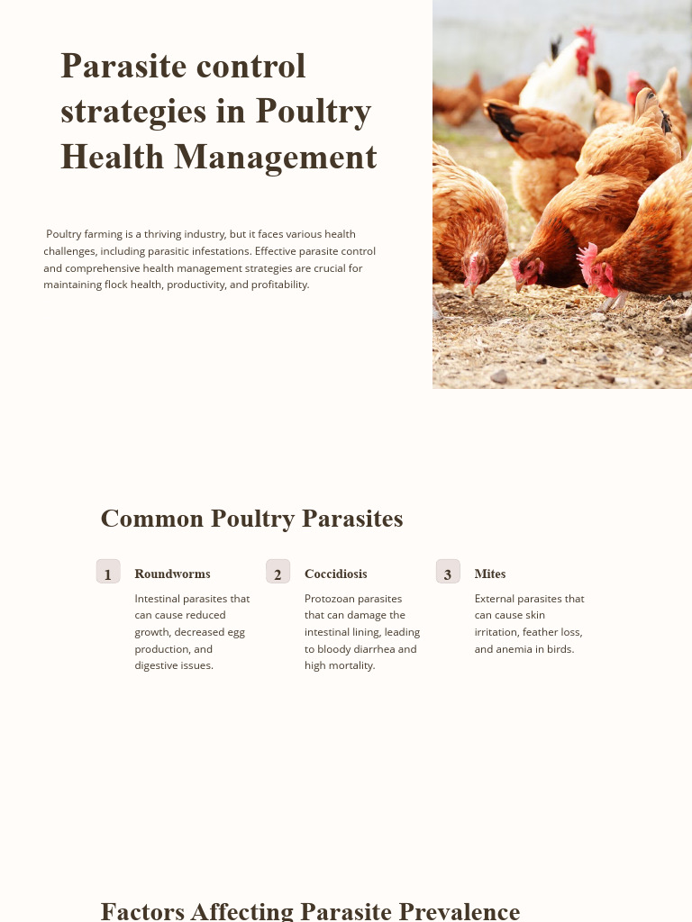 Parasite Control Strategies in Poultry Health Management | Download Free PDF | Parasitism ...