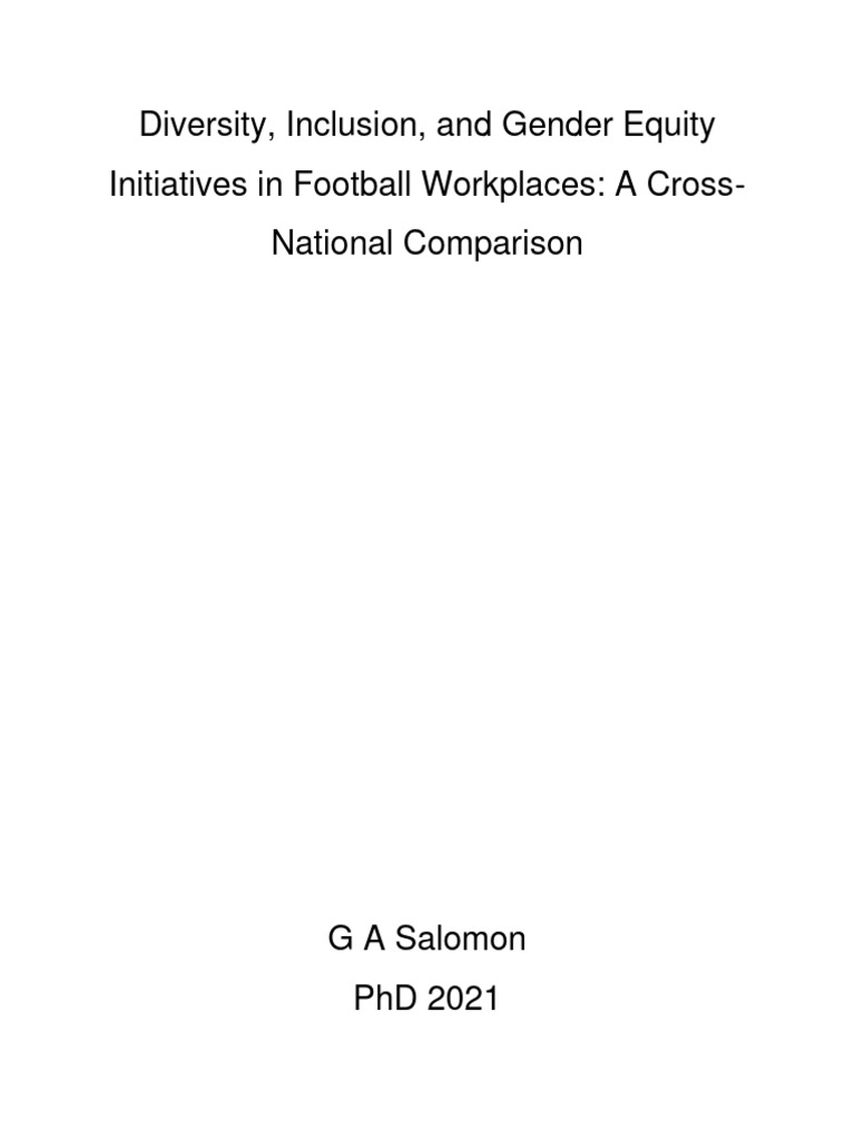 Gabrielle Salomon Final PHD Thesis | PDF | Gender | Gender Studies