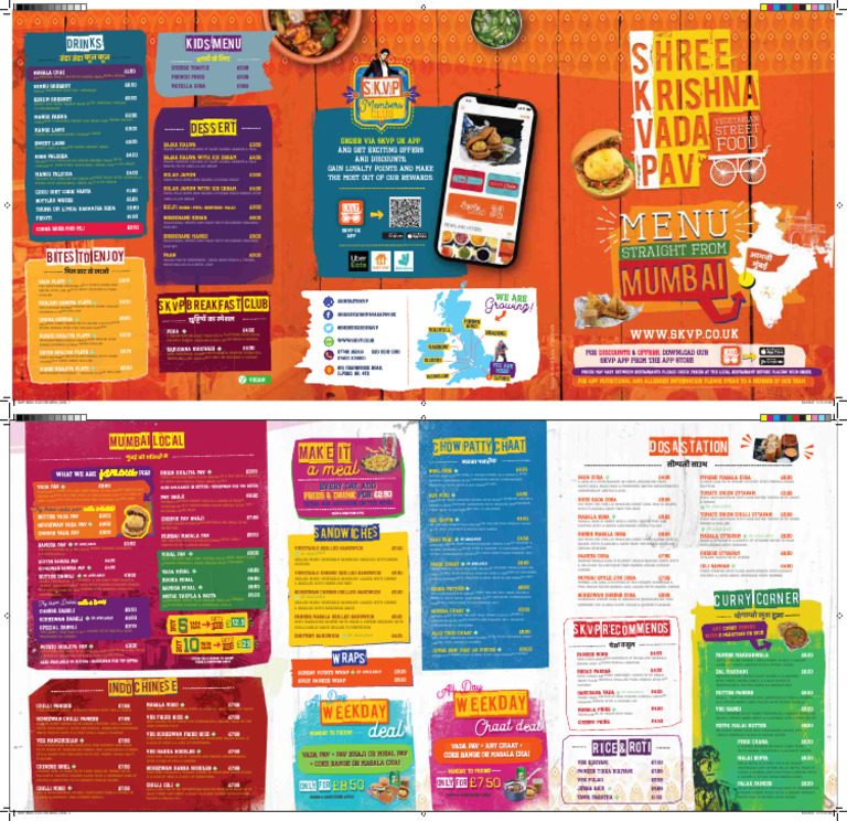 SKVP Menu A3 Ilford Menu - Ii - 20220920 | PDF | Indian Cuisine | Curry