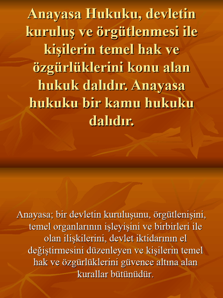 Anayasa Hafta 1 | PDF