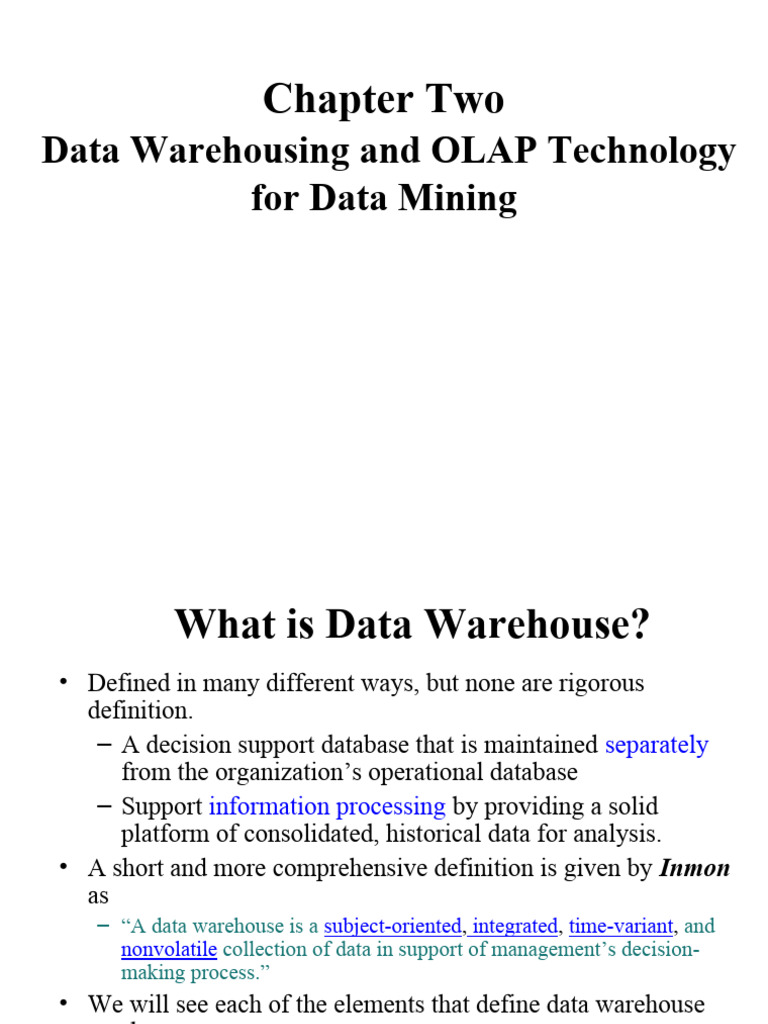 Chapter Two | Download Free PDF | Data Warehouse | Databases