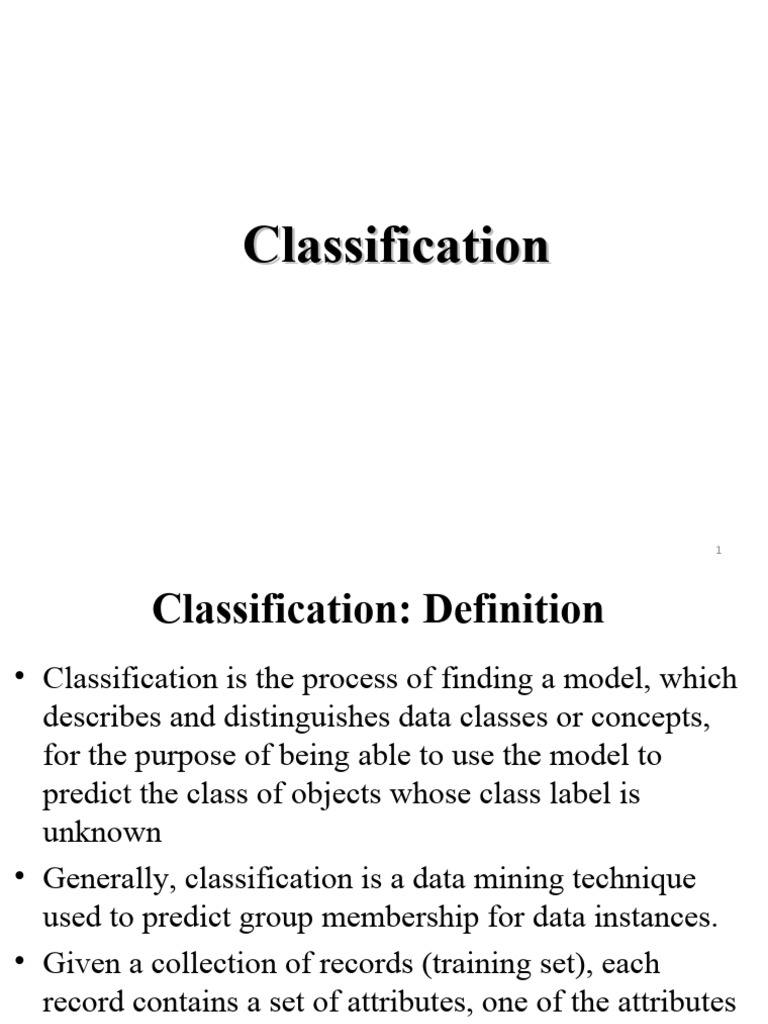 CH-5 DM Classification | PDF | Statistical Classification | Machine Learning