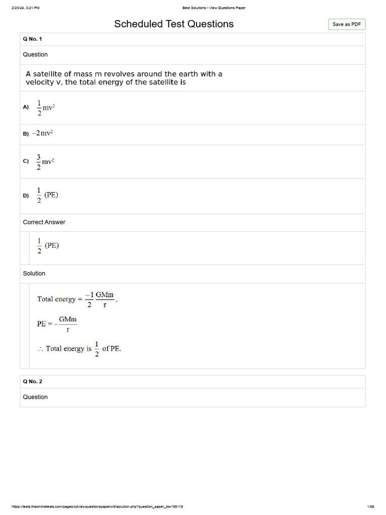 11th PCM Pin Phy 23 Feb Hint | PDF