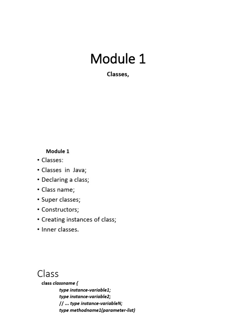 JAVA NOTES 3 Sem A - NOTES 3 CLASS CONSTRUCTOR | PDF | Programming ...