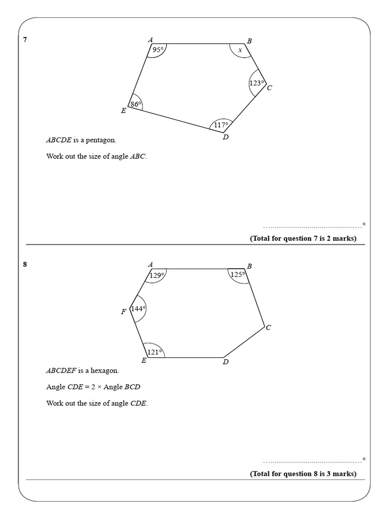 4 Angles in Polygons | PDF | Polygon | Euclidean Plane Geometry