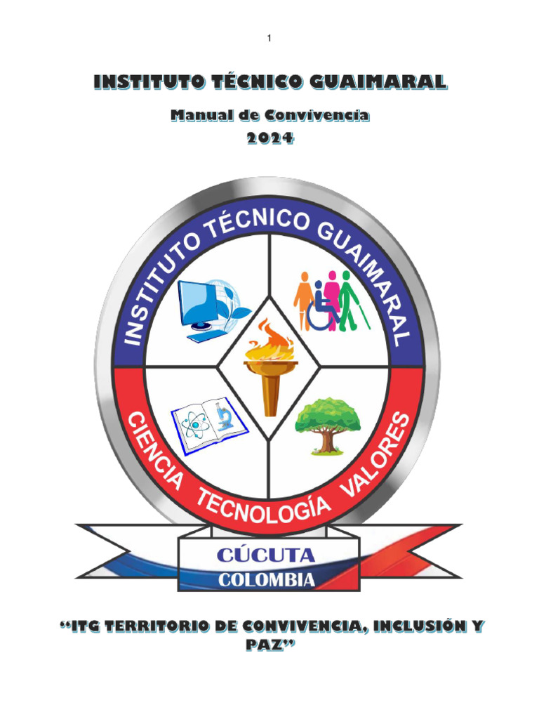 Manual Convivencia Itg V2 2024 | PDF | Acoso cibernético | Institución