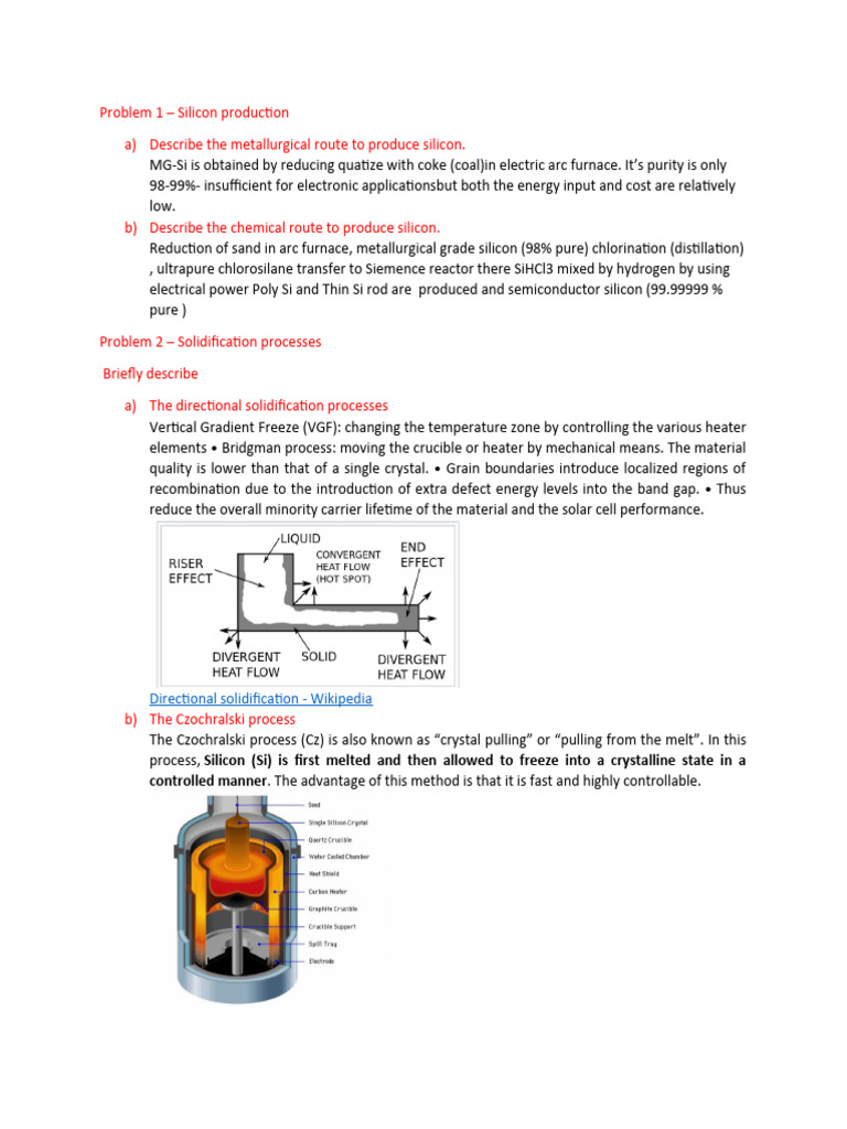 Hydrogen, fuel cell, assignment 3 | PDF | Silicon | Solar Cell