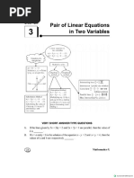 Pair of Linear Equations in Two Variables Class 10 Worksheet Maths ...
