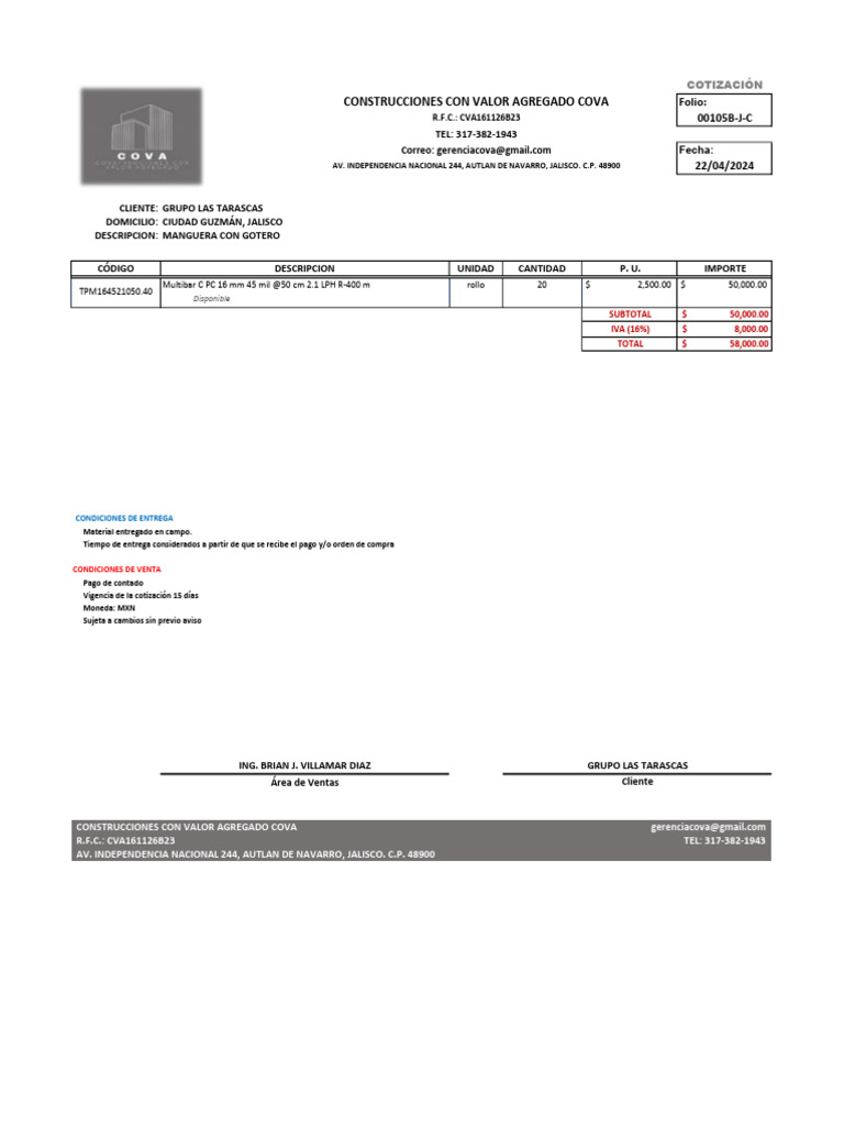00105B J C Multibar 45mil | PDF