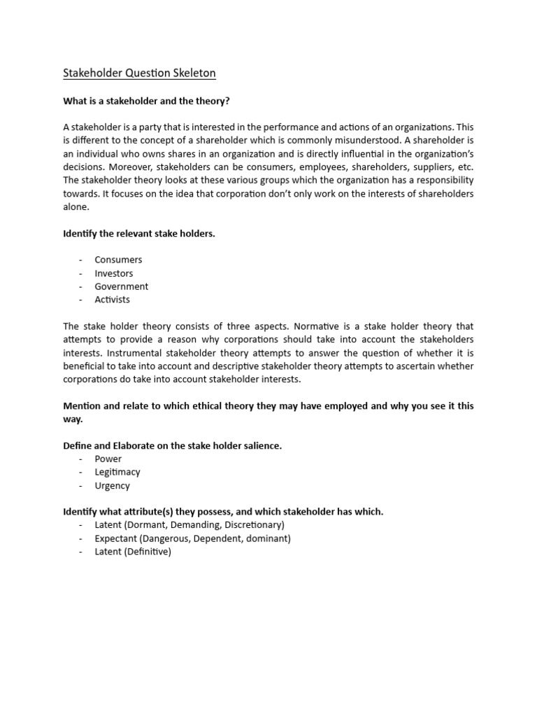 BES Past Paper Practice | PDF | Stakeholder (Corporate) | Apple Inc.