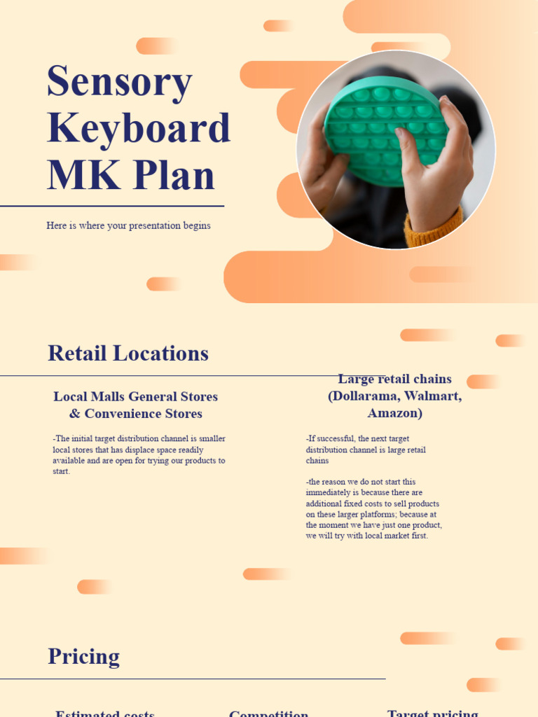 Sensory Keyboard MK Plan by Slidesgo | PDF | Career & Growth