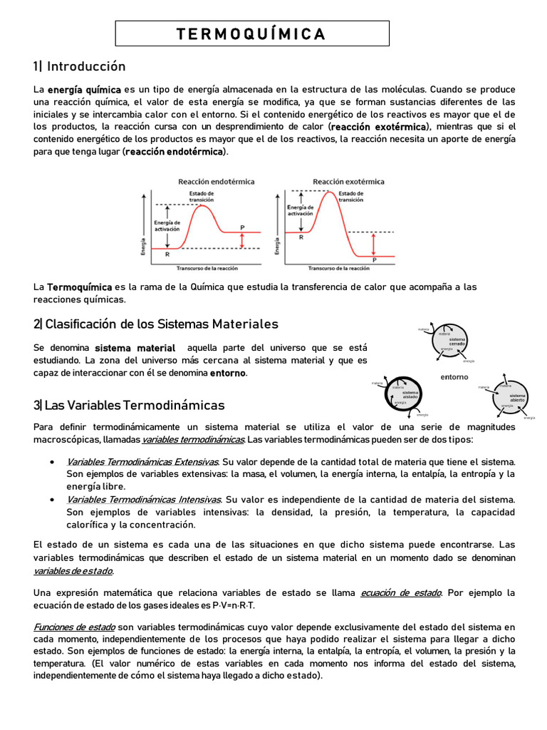 04_Termoquimica | PDF | Termodinámica | Caloría