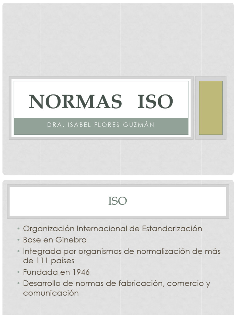 NORMAS ISO | PDF | Calidad (comercial) | Gestión de la calidad
