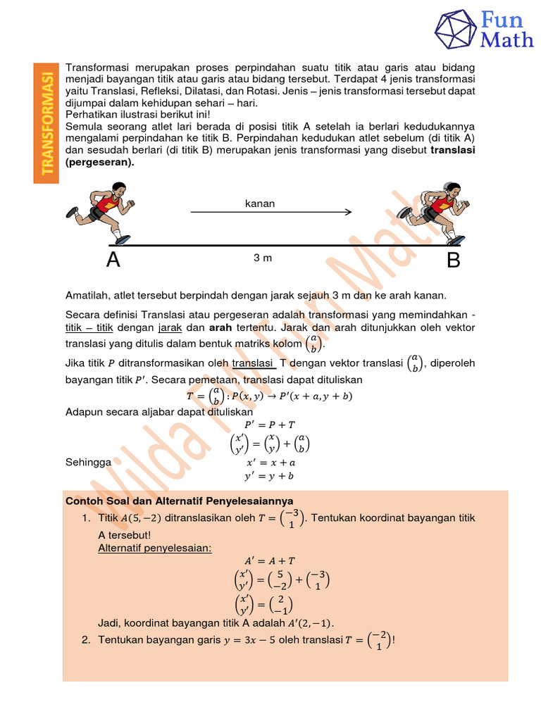 Panduan Lengkap Transformasi Translasi | PDF