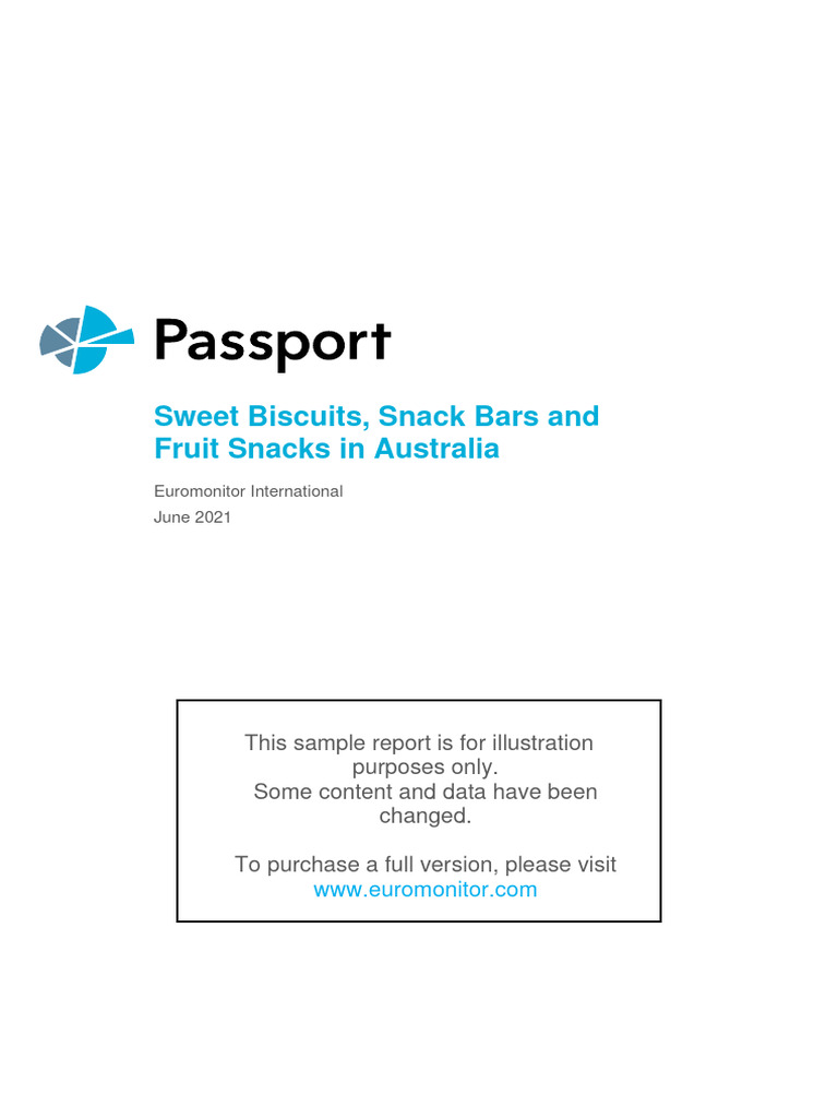 Sweet Biscuits Snack Bars and Fruit Snacks in Australia - PDF Sample ...