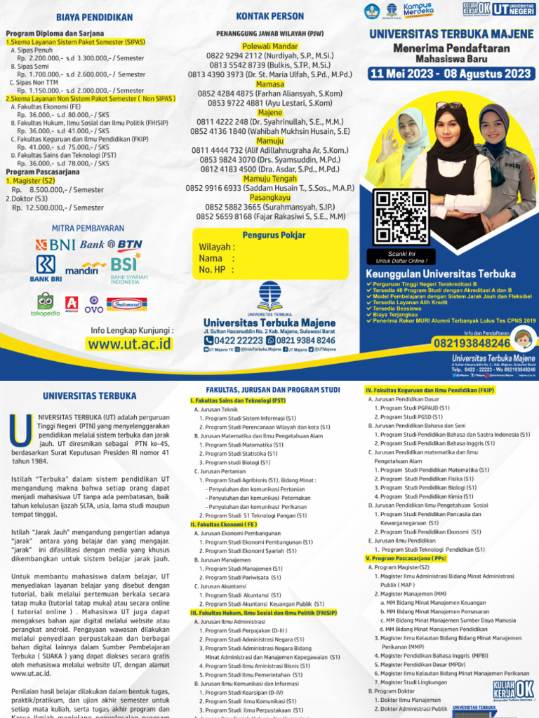 Brosur UT Majene 2023 V2 | PDF