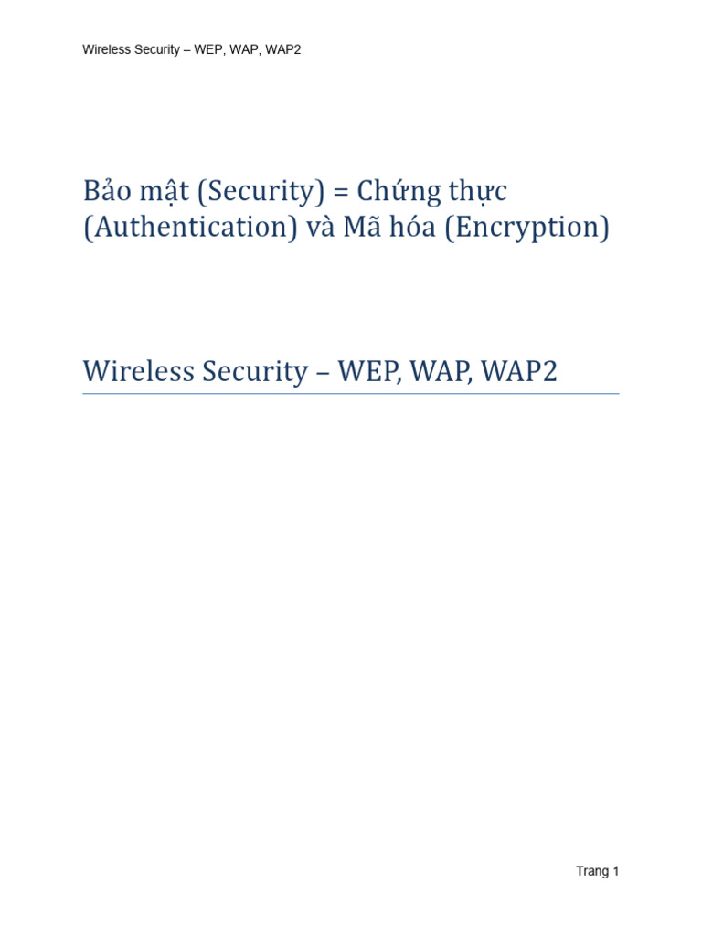 Wireless Security | PDF