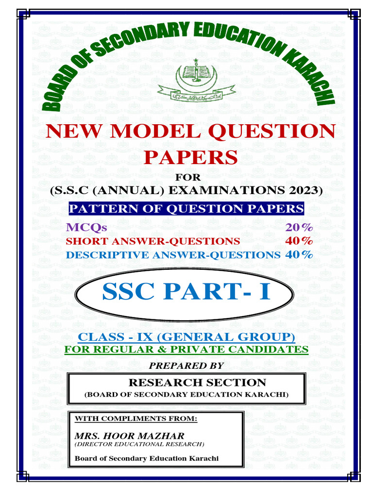 New Model Paper IX General 2023 | Download Free PDF | Plasmodium