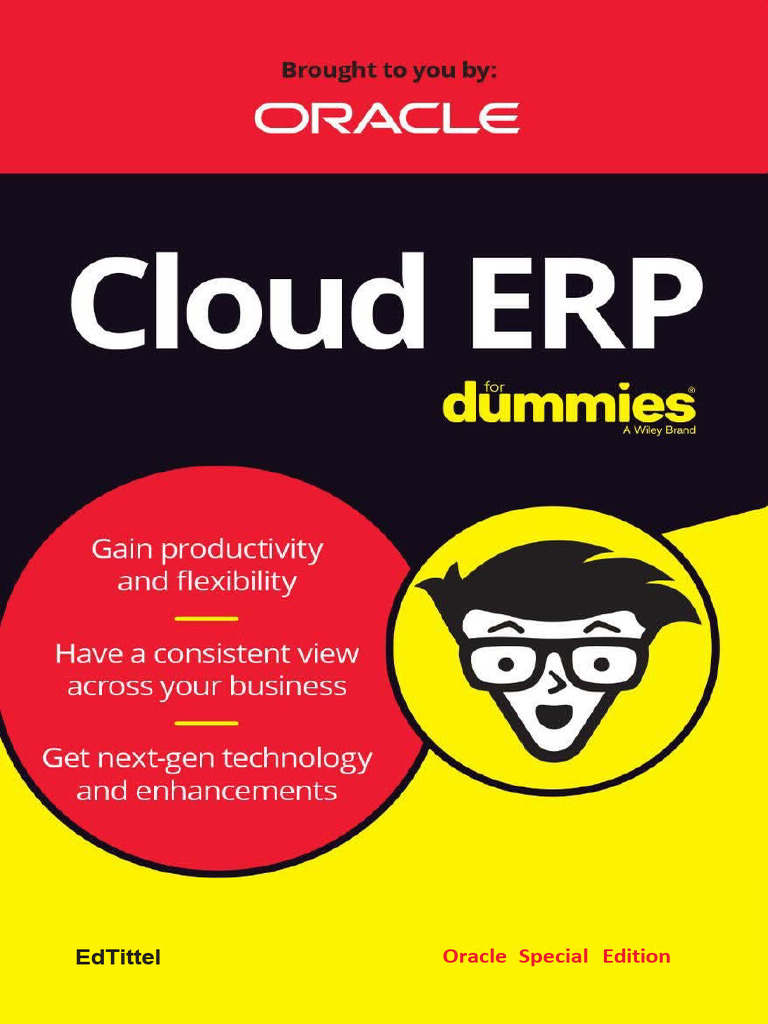 oracle cloud erp for dummies | PDF | Enterprise Resource Planning | Cloud Computing