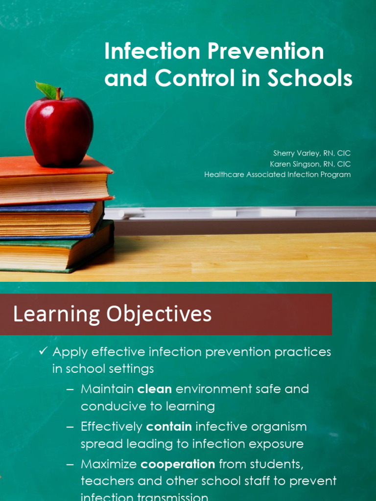 Infection Prevention Control Schools | PDF | Infection | Pathogen