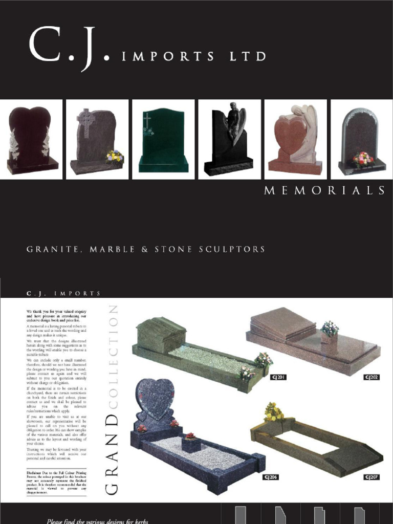 CJ Imports LTD - Memorial Catalogue - Edition 4 | PDF
