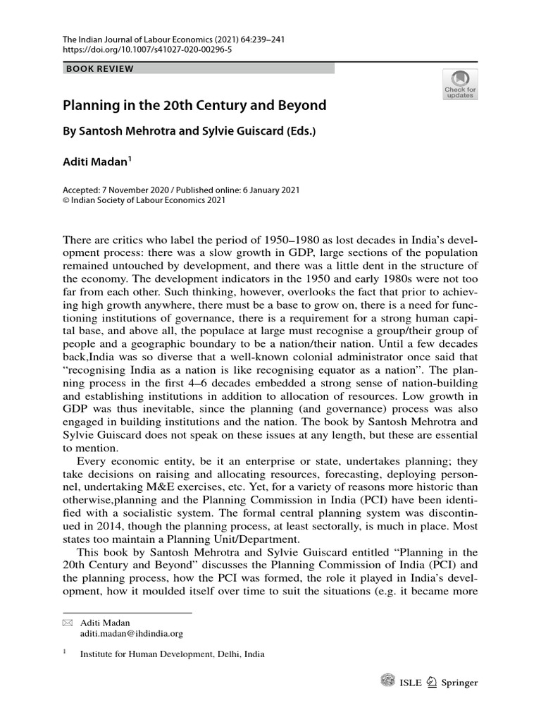 Insights on India's Planning Evolution | PDF | Economics | Economies