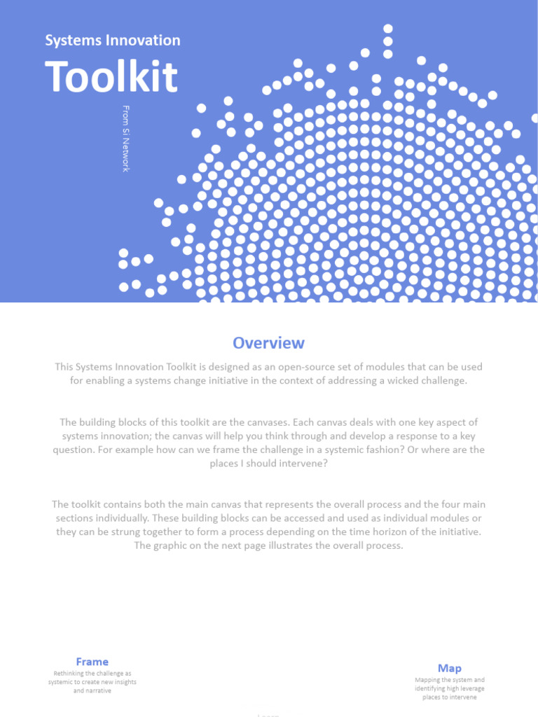 Systems Innovation Toolkit | PDF | Innovation | Learning