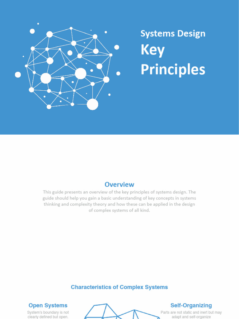 Key Principles of Systems Design Guide | PDF | System | Emergence