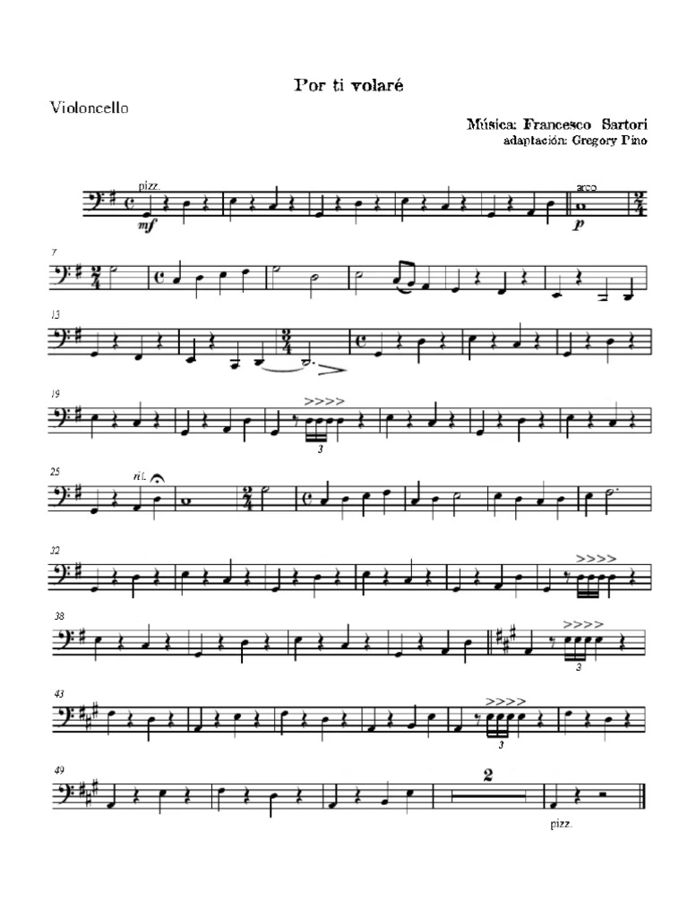 Por Ti Volare | PDF