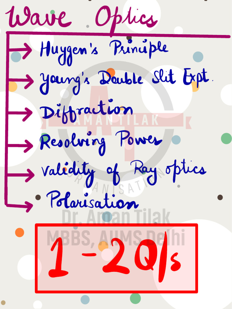 Wave Optics | PDF | Diffraction | Polarization (Waves)