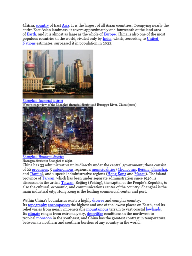 China Pdf China World Politics