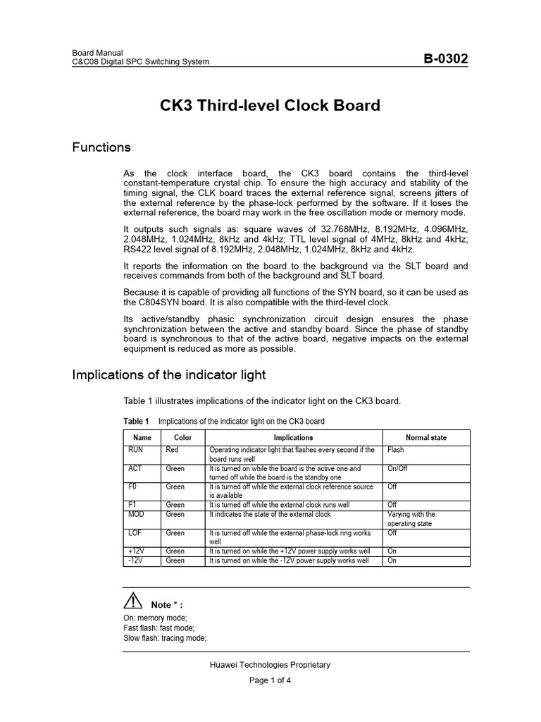 B0302-CK3 Third-Level Clock Board | PDF | Clock | Computer Engineering
