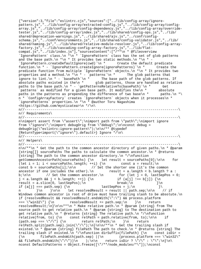 Eslintrc Cjs | PDF | Boolean Data Type | Computer Programming Eslintrc Cjs | PDF | Boolean Data Type | Computer Programming